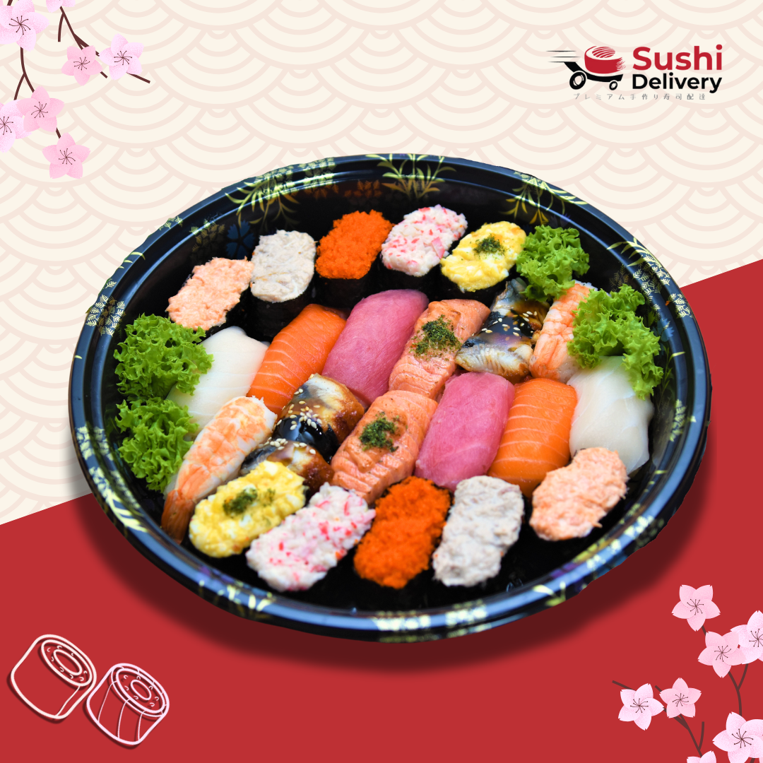 🌈Rainbow Nigiri Gunkan Combo (22 pcs) | Sushi Delivery Malaysia