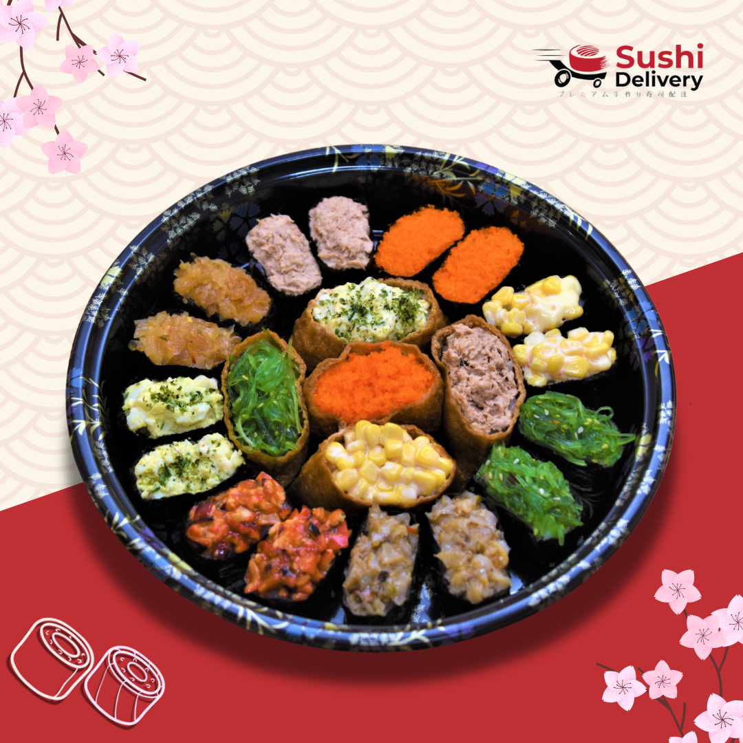 Gunkan Inari Platter (21 pcs) | Sushi Delivery Malaysia