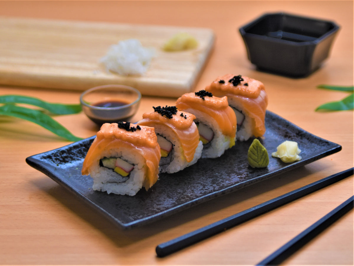 Salmon Mentai Aburi Maki (4 pcs) | Sushi Delivery Malaysia